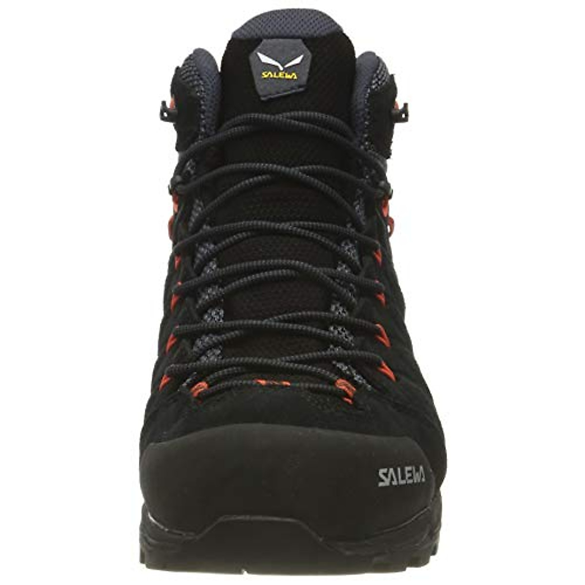 Salewa Men's Alp Mate Mid Waterproof Trekking & Hiking Boot - Black Out/Fluo Orange - 10