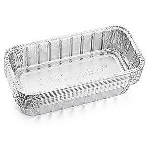 50 Pack Grease Drip Pan Liners | Compatible with Weber Genesis II LX 400 & 600, Summit 400 & 600 Gold & Platinum 6-burner Series, SmokeFire EX4, EX6 | Disposable Aluminum BBQ Drip Tray | 11 x 5 Inch