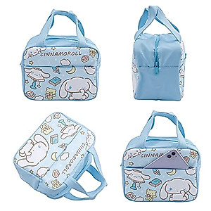 Anime Lunch Box Bag Cartoon Lunch Holder Layer Insulated Lunch Cooler Bag for Women Mens Boy Girl Work School Picnic (LB Cin)