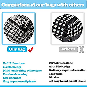 BBTT.ful Bling Bling Rhinestone Evening Handbags Shoulder Bag Crossbody Bag for Women Girls Sparkling Wedding Prom Party Club Purses Mini Top Handle Handbags