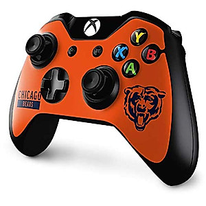 Skinit Decal Gaming Skin Compatible with Xbox One Controller - Officially Licensed NFL Chicago Bears Orange Performance Series Design