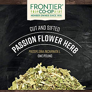 Frontier Co-op Passion Flower Herb, Cut & Sifted, Kosher, Non-irradiated | 1 lb. Bulk Bag | Passiflora incarnata L.