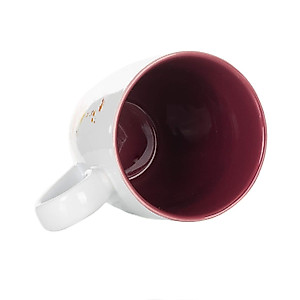 DEMDACO Dean Crouser Hummingbird Watercolor Red On White 16 Ounce Glossy Stoneware Mug With Handle