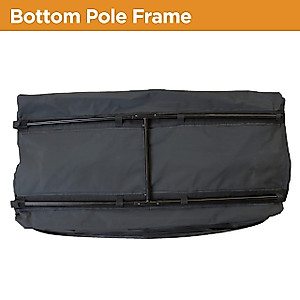 Rightline Gear Waterproof Rear Car Cargo Carrier Bag, Attaches With Or Without Roof Rack, 13 Cubic Feet, Black