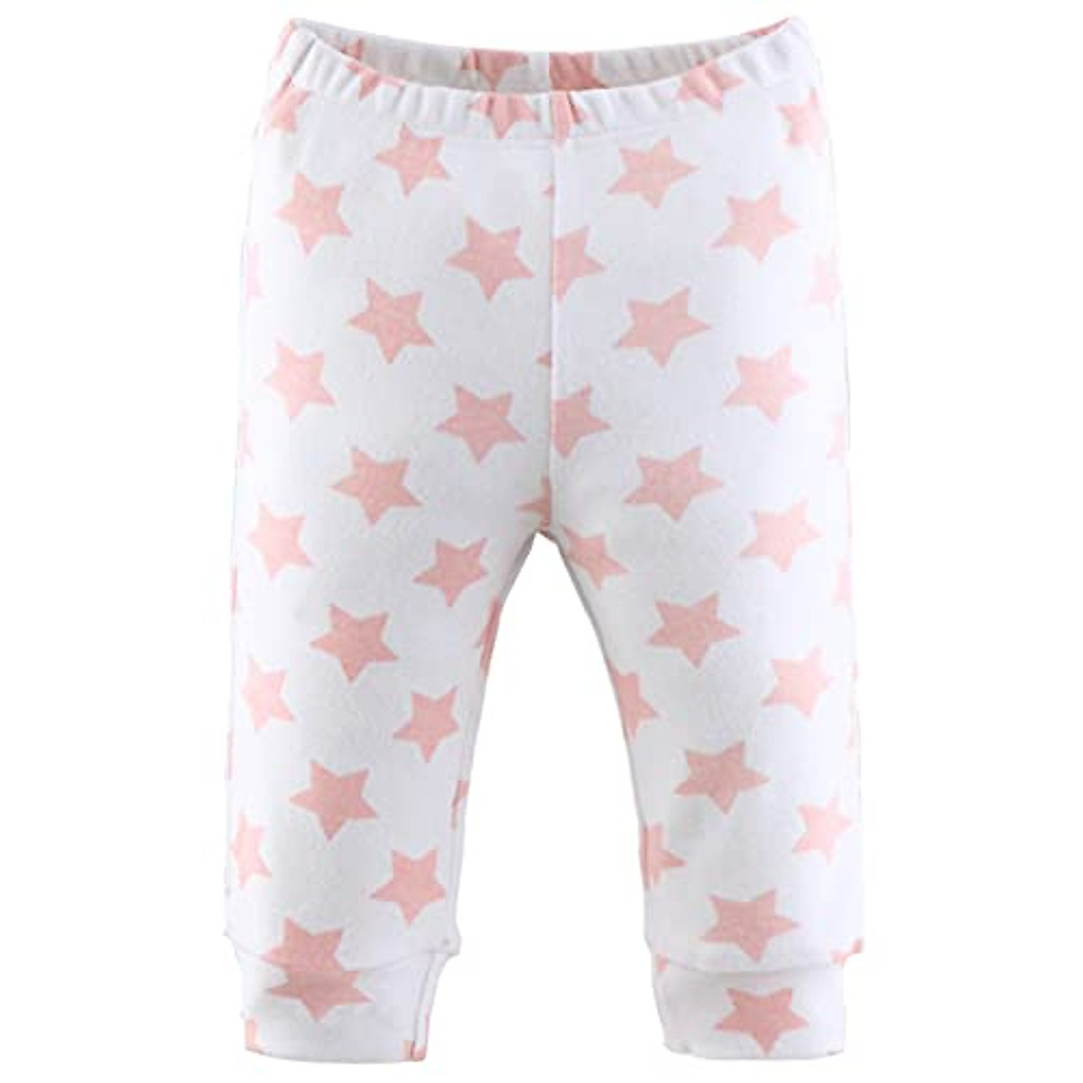 The Peanutshell Baby Girl Pants Set | 5 Pack in Newborn to 24 Month Sizes | Floral, Pink, White, Stars (as1, Age, 12_Months)