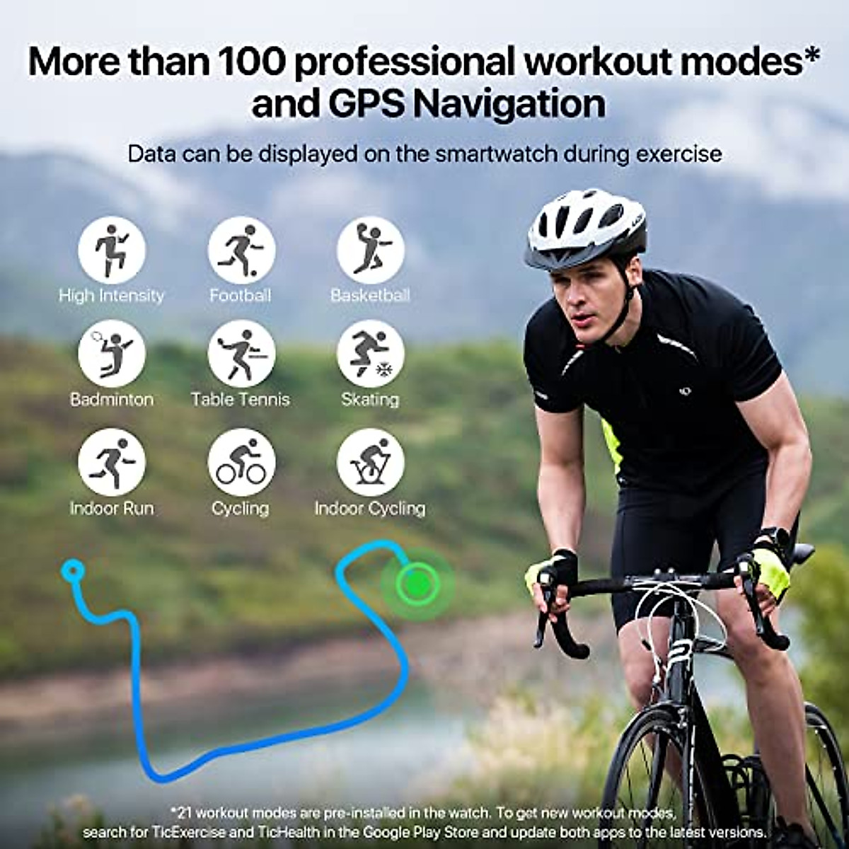 Ticwatch E3 Smart Watch Wear OS by Google for Men Women Qualcomm Snapdragon Wear 4100 Platform Health Monitor Fitness Tracker GPS NFC Mic Speaker IP68 Waterproof iOS Android Compatible