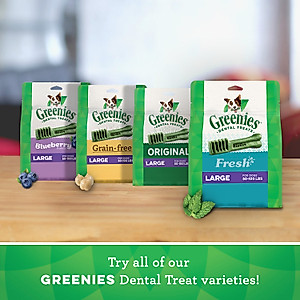 GREENIES Dental Chews Petite Treats for Dogs - TREAT-PAK Package 12 oz. 20 Treats