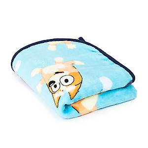 Jay Franco Bluey and Bingo 40 x 50 Inch Plush Travel Throw - Kids Super Soft Bedding