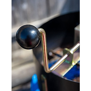 Gardener's Supply Company Rotary Compost Soil Sifter | Easy-Turn Handle Separates Garden-Ready Compost | Made with Powder-Coated Steel - 16" Diameter x 17" Height