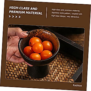 Baluue Parfait Bowl Ceramic Ice Cream Bowl Footed s Round Bowl Mousse Bowls Mini Martini Glasses Decorative Wine Glasses Mini Wine Glasses Dessert Cup Ceramic Bowl Trifle Dish Ceramics