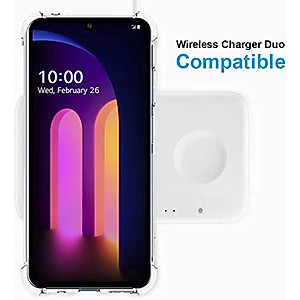 zaztify Compatible with LG V60 ThinQ/ThinQ 5G UW, Pink Spark Flame Fire Print Blaze Trendy Cute Pattern Shockproof Protective Anti-Slip Thin Slim Soft Clear Phone Case Cover Shell