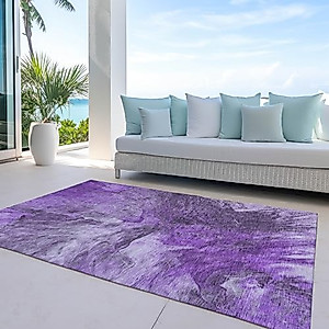 Addison Rugs Chantille ACN641 Purple 9' x 12' Indoor Outdoor Area Rug, Easy Clean, Machine Washable, Non Shedding, Bedroom, Living Room, Dining Room, Kitchen, Patio Rug