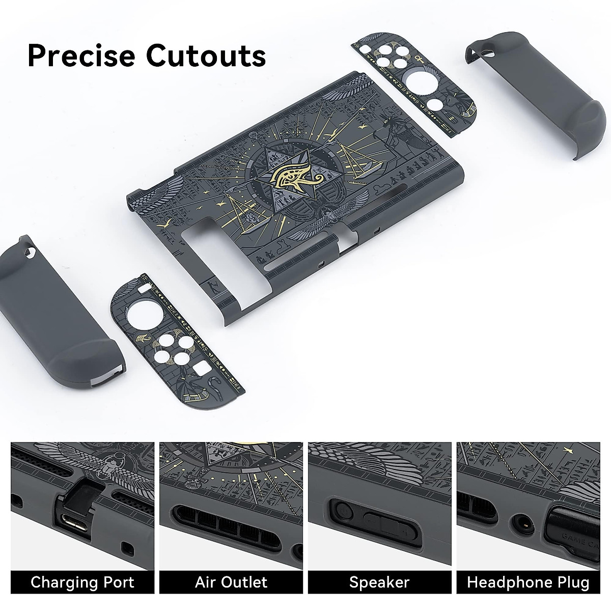 GeekShare Protective Case for Switch, Slim Cover Case Compatible with Nintendo Switch and Joy-Con - Shock-Absorption and Anti-Scratch (Land of Mystery) [Video Game]