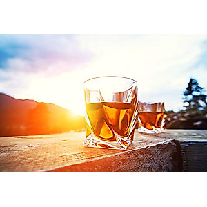 Luxury Whiskey Stones Gift Set - Set of 9 Whiskey Rocks - Reusable Ice Cubes for Drinks - Great Whiskey Gift for Man - Handcrafted Whisky Stones Set - Chilling Stones + Ice Tongs + 2 Classy Coasters