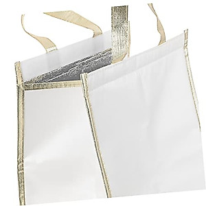 Sosoport Insulation Bags Insulated Bags for Food Cooler Bags for Groceries Icing Bags Disposable nonwoven peritonealwaterproof Takeout Food Bag Cake Cooler Bag Grocery Carrier Bags Folding