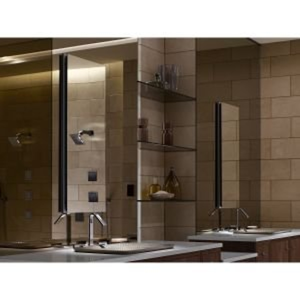 KOHLER K-99690-SN Loure Shower Arm and Flange, Vibrant Polished Nickel