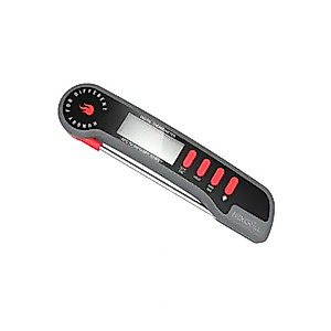 Nexgrill Instant-Read Digital Thermometer, Stainless Steel Probe, Foldable, Back-Lit Screen, Perfect for Outdoor Grillig, BBQ, Meat, Food, 660-0004B