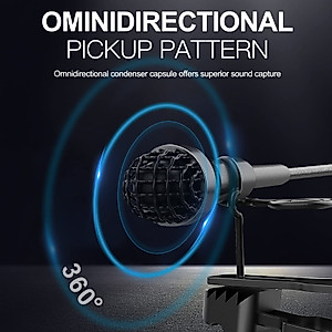 Xvive LV1 Miniature Omni-Directional Lavalier Microphone for Rode Wireless Go II, Sennheiser Wireless Transmitter, Recorder, DSLR Camera