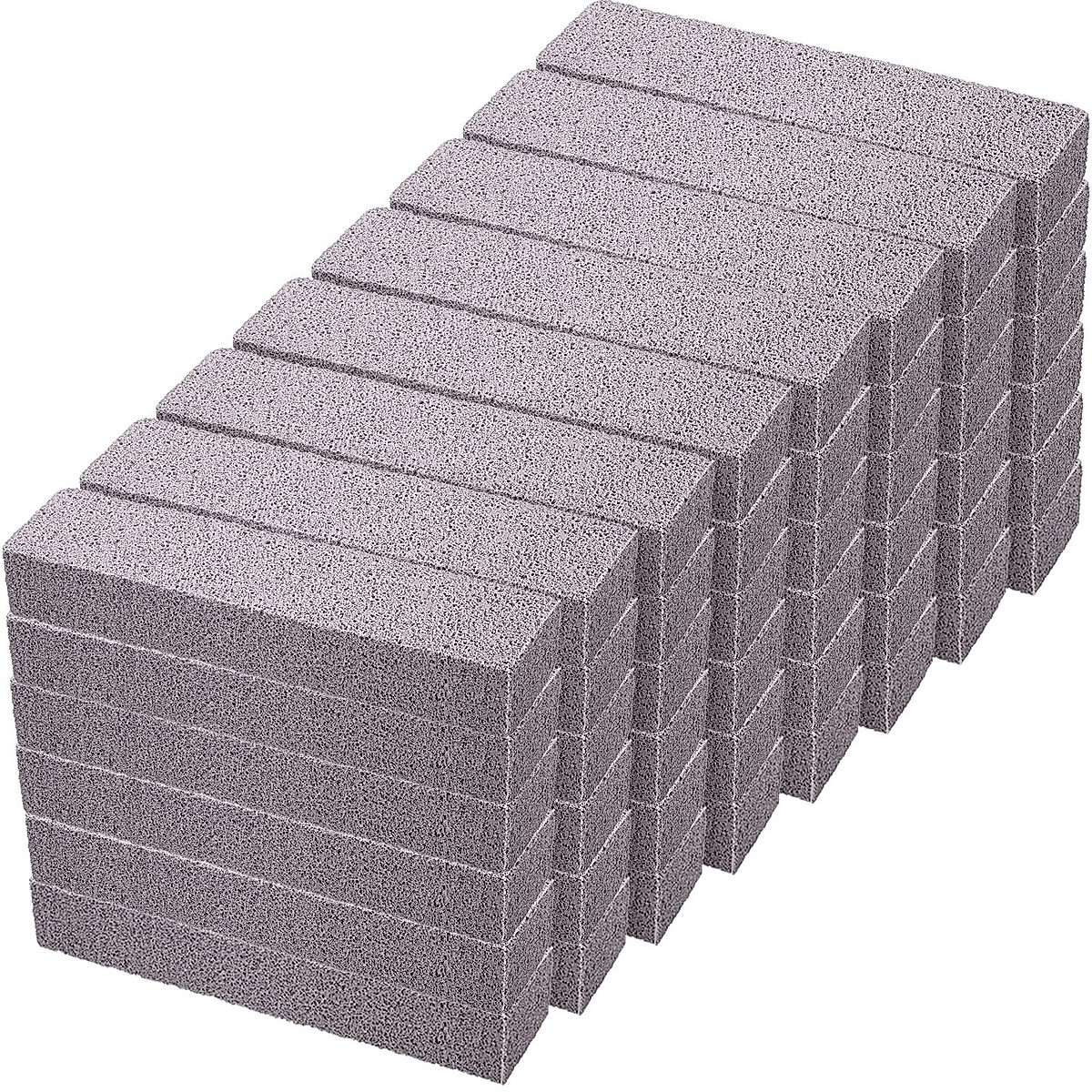 Chinco 48 Packs Pumice Stick for Cheaning, Pumice Scouring Stone Pad Removing Stain Grime Without Leaving Scratches for Kitchen Oven Stove Home Bathroom Toilet Pool House Cleaning Supplies