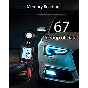 Wintact Digital Illuminance Light Meter Handheld with Thermometer Ambient, Lux Meter Range up to 200,000 Lux, Photometer Light Intensity Sense Test for Garden Indoor Plants LED Grow Light, Photography