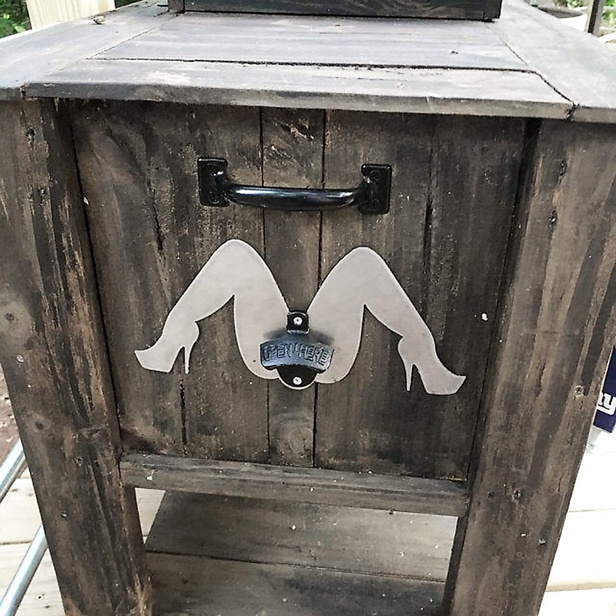 Funny Legs Bottle Opener,Come and Use Me Sexy Lady Legs Shape Can Beer Opener Wall Mountable Iron Metal Manual Beer Opening Tool for Kitchen, Bar, Yard,Birthday Gifts for Men 1