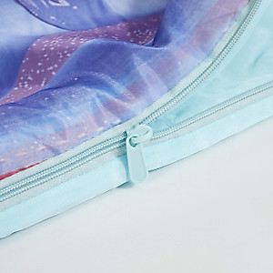 Disney Frozen 2 Sling Bag and Cozy Lightweight Sleeping Bag, 46” L x 26” W, Ages 3+