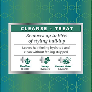 Dr. Miracle's Strong & Healthy Non Stripping Detox Shampoo. Contains Aloe Vera, Honey and Coconut Water to Combat Dryness, Shedding and Breakage to Support Healthy Hair and a Thriving Scalp. 12 oz.