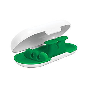 Dotz Earbud Case, Protection and Storage for Earbuds, Including Wireless Earbuds, Green (EBC38M-CE)