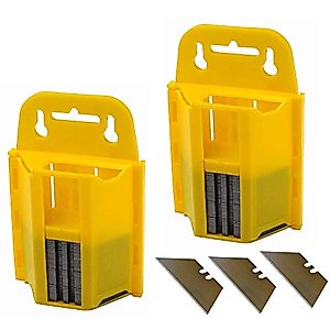 Elitexion Heavy Duty Utility Knife Blades with Dispenser – Pack of 200 Pcs