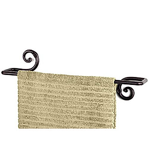 RTZEN Wrought Iron Bathroom Accessories Set, Decorative Hand Towel Bar and Body Towel Bar Hanger