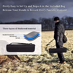 VICTIV 78" Tripod Camera Tripod, Tall Heavy Duty Tripods & 81" Monopods for DSLR Binoculars Laser Level, Professional Aluminum Tripod Stand with Ball Head, Compatiable with Canon Nikon Sony Cameras