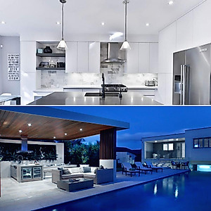 LUXRITE 4 Pack PAR20 LED Bulbs, 50W Equivalent, 5000K Bright White, Dimmable LED Spotlight Bulb, Indoor Outdoor, 7W, 500 Lumens, Wet Rated, E26 Standard Base, UL Listed