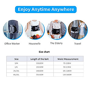 ALPHAY Back Brace - Immediate Relief from Back Pain, Herniated Disc, Sciatica, Scoliosis - Breathable Lumbar Belt with Lumbar Pad- Adjustable Support Straps- Lower Back Belt-L