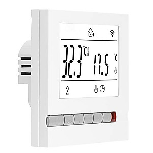Smart Electric Heating Thermostat, LCD Display WiFi Programmable Baseboard Heater Thermostat APP Voice Control Works with 95-240V Alexa Google Assistant