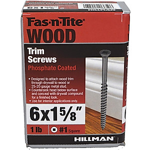 Fas-n-Tite 48329 Trim Screws, Black 0.625 inches