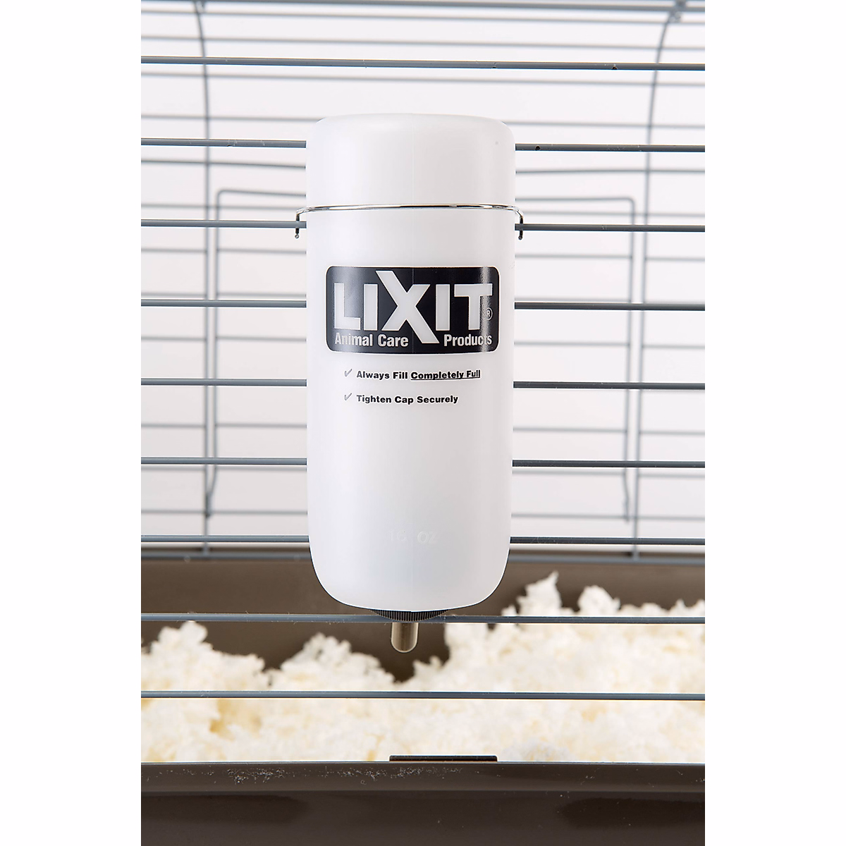 Lixit Pet Wide Mouth Water Bottle (16 oz), translucent, 8802