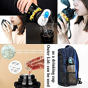 27 OZ Vacuum Insulated Water Bottle with 2 Lids, Stainless Steel Leak Proof Insulated Cup with Strap Keep Drinks Hot and Cold Long Hours for Women, Leopard Metal Water Bottles for School Sports