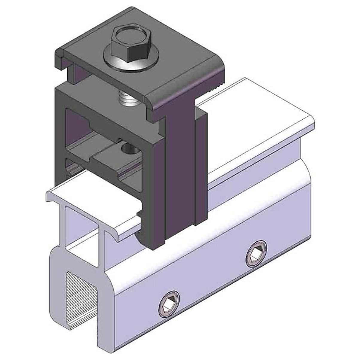 End Clamp MageClamp Rail-Less Solar Mounting Kit for Standing Seam Metal Roof Solar Panel Module Racking Installation