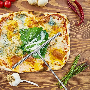 Zerodeko Crepe Spreader, Stainless Steel French Crepe Spreader T Shape Stainless Steel Crepe Maker Crepe Spreader Tool for Kitchen (Size S)