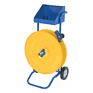 Vestil STRAP-PS-HD Steel Strapping Cart with Powder Coat Finish, 24-7/8" Width, 43" Height, 20-1/2" Depth