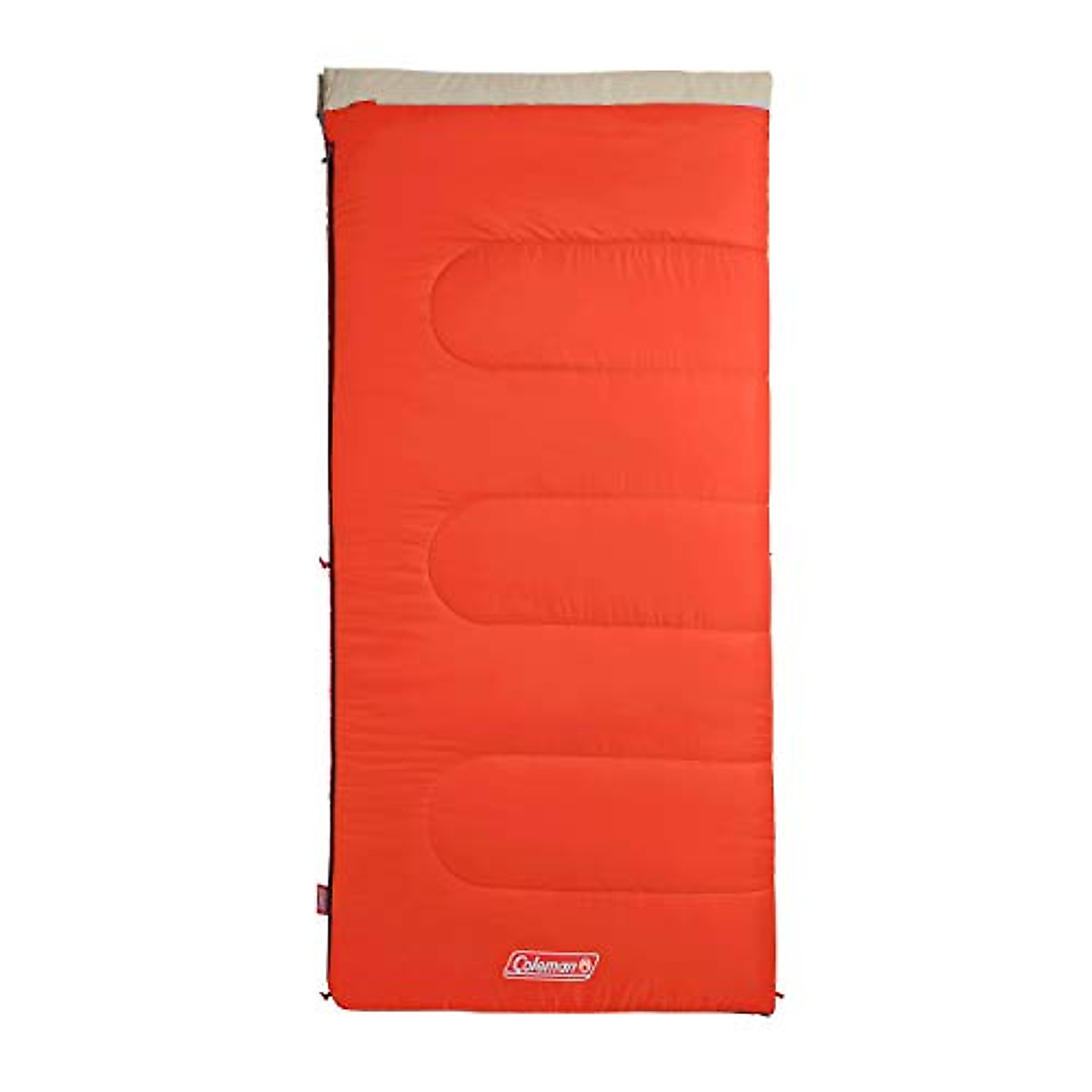 Coleman Oak Point Big & Tall Sleeping Bag, Cool-Weather 30°F Sleeping Bag for Adults, No-Snag Zipper with Stuff Sack Included, Machine Washable Fits Adults Up to 6ft 4in Tall