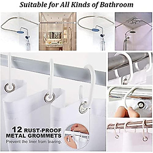 4PCS Paris Eiffel Tower Shower Curtain Set with Non-Slip Rugs Toilet Lid Cover and Bath Mat Shower Curtain with 12 Hooks Bathroom Sets with Shower Curtain and Rugs and Accessories