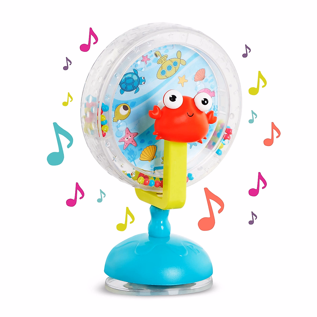B. toys- B. baby- Baby Table Top Ferris Wheel Toy – High Chair Toy – Musical Toy with Songs & Sounds – Educational & Developmental – Whirly Wheel- 6 Months +