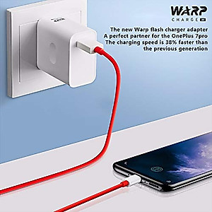 Rexin OnePlus 7 pro Warp Charger, 30W Power Adapter [5V 6A] + OnePlus USB-C Fast Charging Cable 1M / 3.3FT Data Cable for OnePlus7 6T 6 5T 5 - Amazon Vine