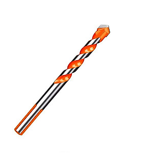 5Pcs Drill Bit Set (6/6/8/10/12mm) Carbide Alloy Multifunctional Drill Bit Set for Tile,Concrete, Brick, Glass, Plastic and Wood