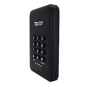 Fantom Drives FD 2TB Encrypted SSD - DataShield 256-Bit AES Hardware Encrypted - USB 3.2 Gen 1-5Gbps - Compatible with Mac/Windows/PS4/Xbox (DSS2000)