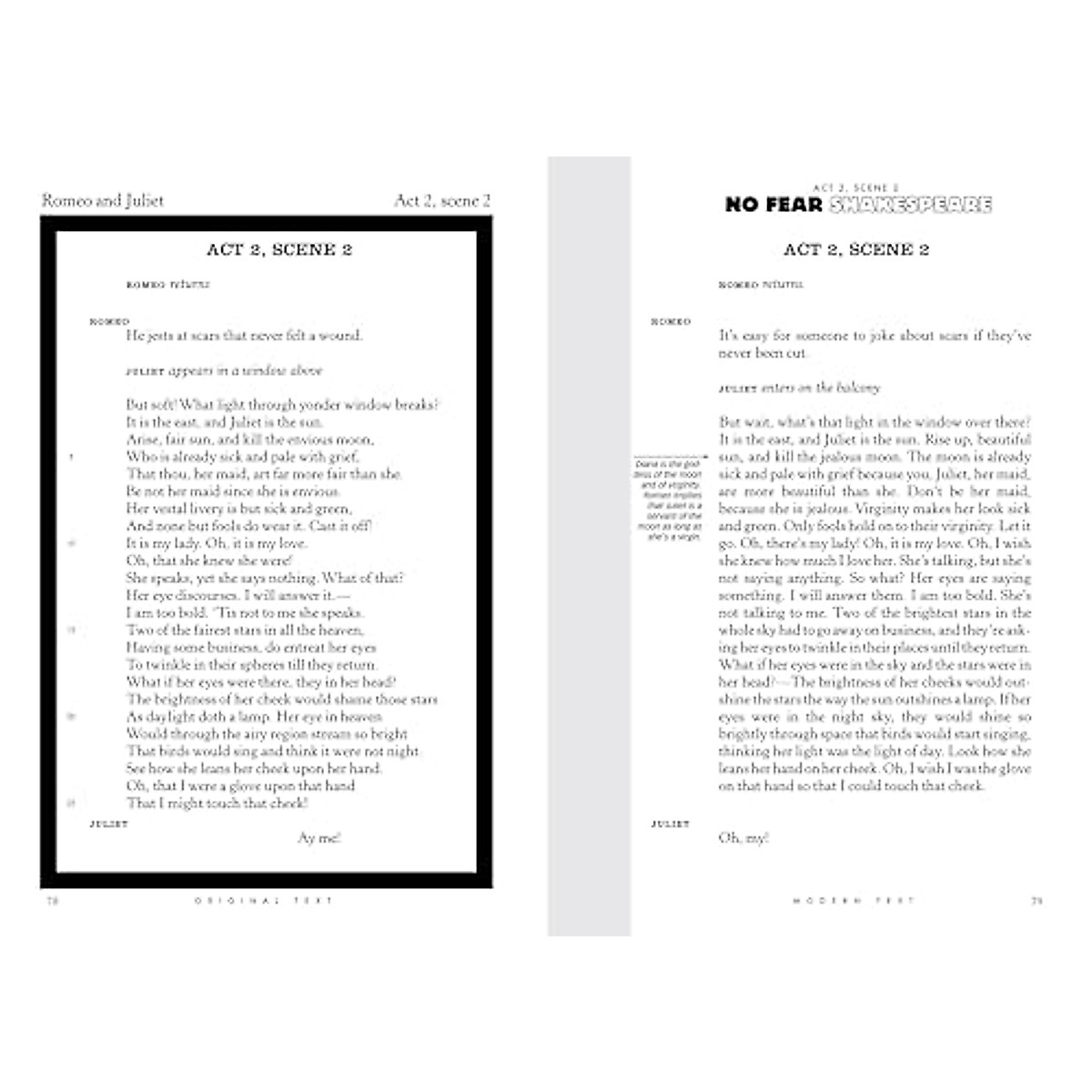 Romeo and Juliet: No Fear Shakespeare Side-by-Side Plain English