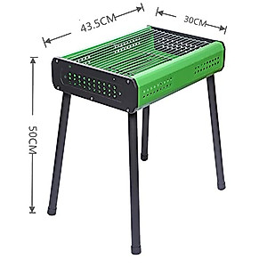GEEKLLS Charcoal grills Outdoor BBQ Grill Portable Charcoal Barbecue Grill For Camping Picnic Garden Patio Party Cooking Tools Barbeque Stove With Shelf