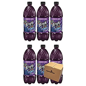 Brisk Icead Tea Blackberry Smash, 33.8 fl oz, 6 bottles