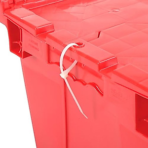 Global Industrial Red Distribution Container With Hinged Lid 21-7/8x15-1/4x12-7/8